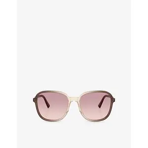Miu Miu Square Frame Sunglasses - Brown