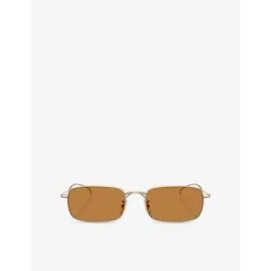 Oliver Spencer Rectangle-frame Sunglasses - Gold