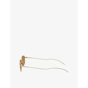 Oliver Spencer Rectangle-frame Sunglasses - Gold