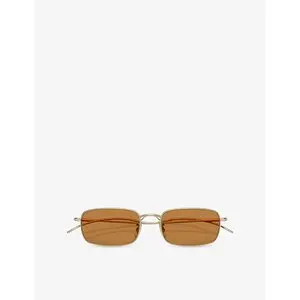 Oliver Spencer Rectangle-frame Sunglasses - Gold