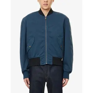 JW Anderson Stand-collar Flap-pocket Cotton Bomber Jacket