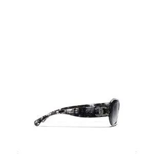 Chanel Rectangle-frame Sunglasses - Black