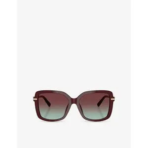 Tiffany & Co. Square Frame Sunglasses - Red