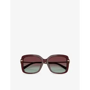 Tiffany & Co. Square Frame Sunglasses - Red