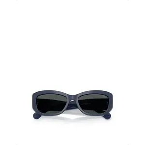 Chanel Ch5493 Rectangle Sunglasses - Blue