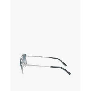 Oliver Spencer Ov1362s Square-frame Sunglasses - Silver