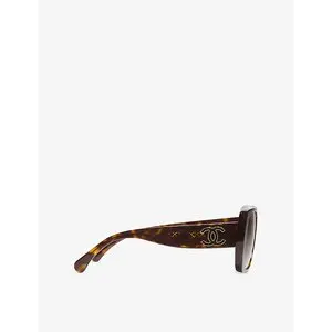 Chanel Polarised Square-frame Sunglasses