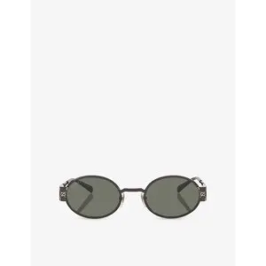Gucci Gg1854s Round-frame Sunglasses - Silver