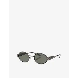 Gucci Gg1854s Round-frame Sunglasses - Silver