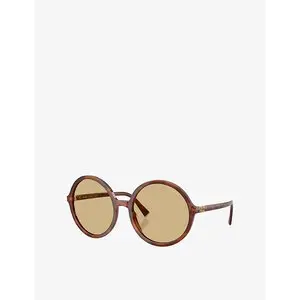 Miu Miu Round-frame Sunglasses - Brown