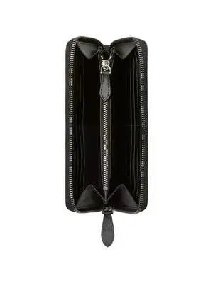 Burberry Check Zip Wallet - Grey