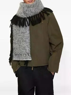 Burberry Alpaca Wool-blend Happy Scarf - Grey