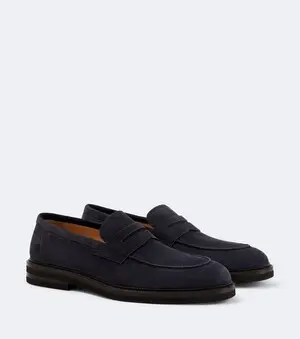 Brunello Cucinelli Suede Loafers - Blue