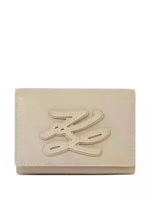 Karl Lagerfeld Medium K/autograph Bifold Wallet - Neutrals