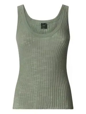 Pinko Ribbed Tank Top - Green
