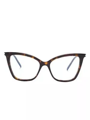 Saint Laurent Cat-eye Frame Glasses - Brown