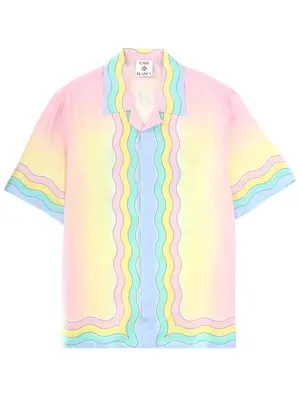 Casablanca Flaming Tennis Ball" Shirt - Multicolour