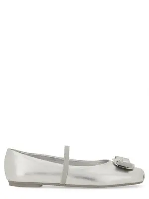 FERRAGAMO Ballet Flats - Silver
