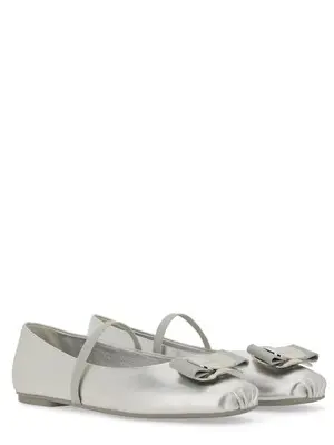 FERRAGAMO Ballet Flats - Silver