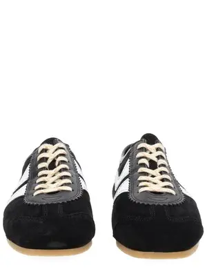 Dries Van Noten Suede Lace Up Sneakers - Black