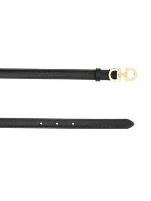FERRAGAMO Gancini Belt - Black