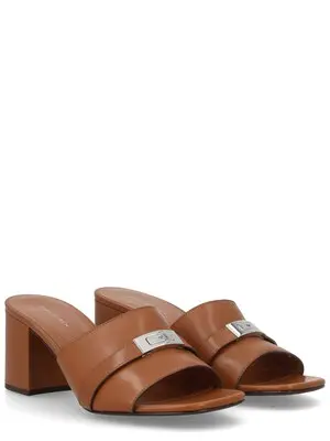 Tory Burch Leelee Sandal Mule - Brown
