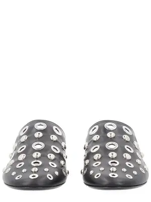 Premiata Leather Studded Slippers