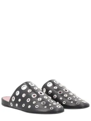 Premiata Leather Studded Slippers