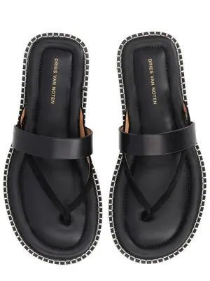 Dries Van Noten Leather Sandals