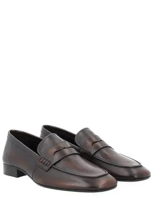 Dries Van Noten Leather Loafer - Brown