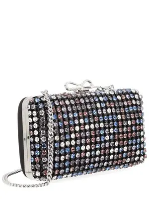 SELF-PORTRAIT Crystal Chainmail Clutch - Multicolour