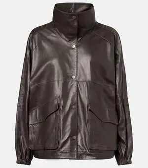 Nour Hammour Anorak Leather Jacket