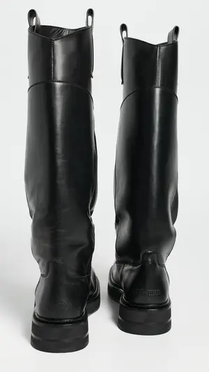 Attico Passeggiata Combat Boots - Black