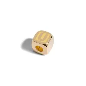 Miu Miu Enameled Metal Dice Charm - Vanilla