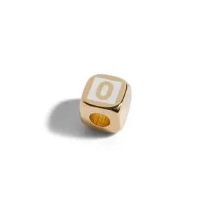 Miu Miu Enameled Metal Dice Charm - White