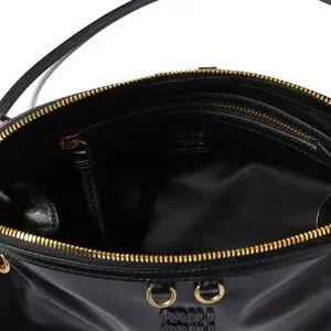 Miu Miu Caprice Shiny Leather Clutch - Black