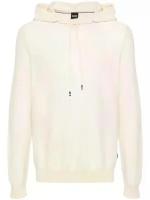 BOSS Knitted Cotton-blend Hoodie