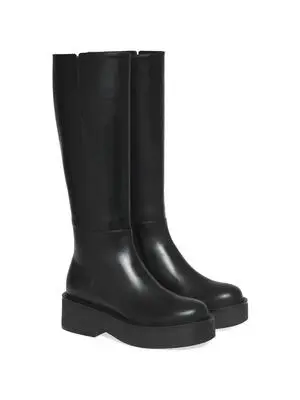 GIANVITO ROSSI Hiro Leather Boots - Black