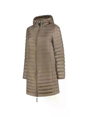 PARAJUMPERS Meredith Hooded Quilted Jacket - Brown