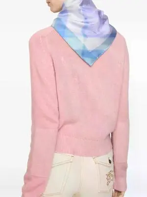 Burberry Watercolour Check Silk Scarf