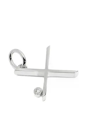 Monica Vinader Solitaire Diamond Initial Pendant