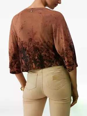 Liu Jo Printed Crew-neck Top