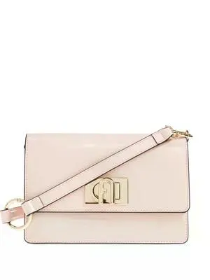 Furla Logo Clasp Shoulder Bag - Pink