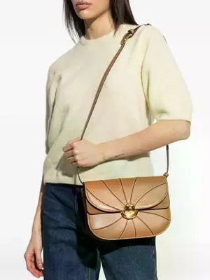 Furla Sfera Small Shoulder Bag With Topstitch And Turn-lock - Brown