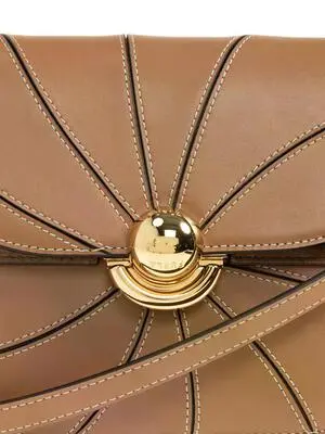 Furla Sfera Small Shoulder Bag With Topstitch And Turn-lock - Brown