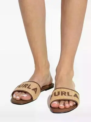 Furla Logo Sliders - Neutrals