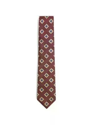 Valentino Garavani Silk Wool Jacquard Tie - Red