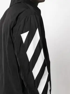 Off-White Diag-stripe Zipped Shirt Jacket