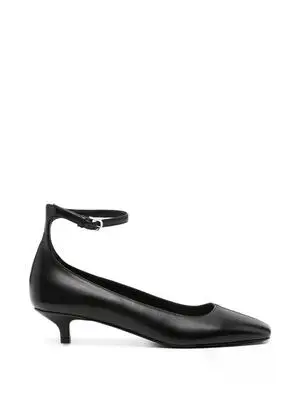 TOTEME Nappa Leather Square-toe Pumps - Black