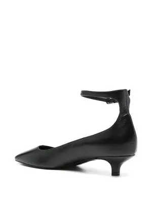 TOTEME Nappa Leather Square-toe Pumps - Black